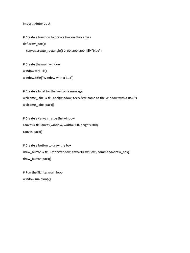 Tkinter Program | PDF