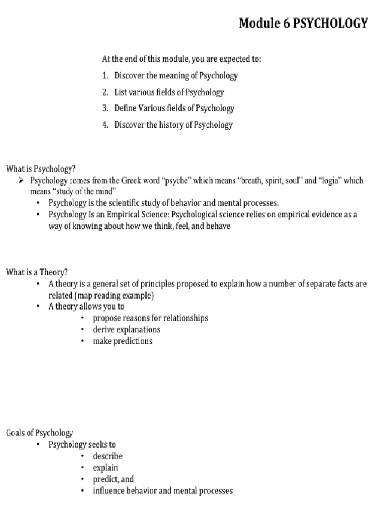 GE6100 - Lesson 4 - Psychology | PDF | Psychology | Cognitive Science