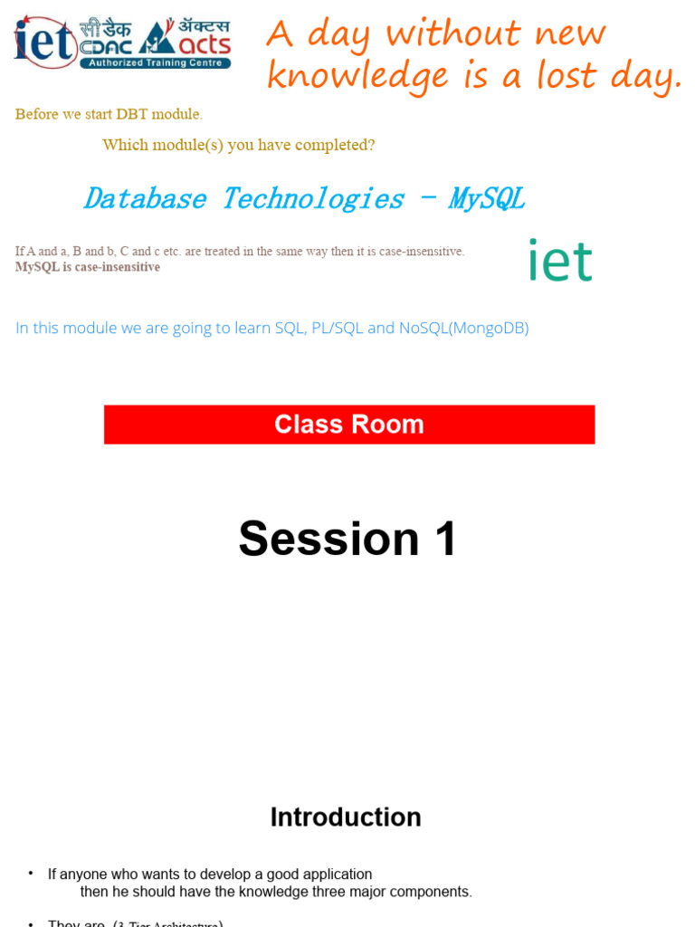 Mysql Ppt Ver8 Pdf Relational Database Databases 2169