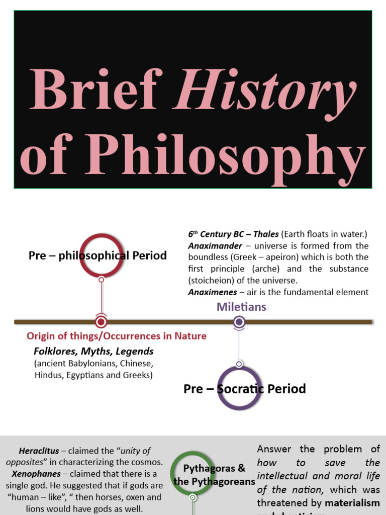 History of Philosophy Overview | PDF | Reason | Plato