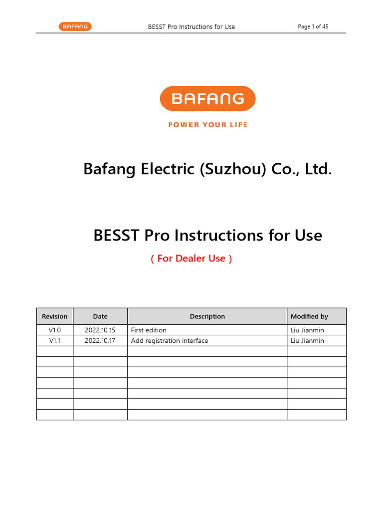 BESST Pro Upper Computer Software Operation Manual V1.0 EN | PDF ...