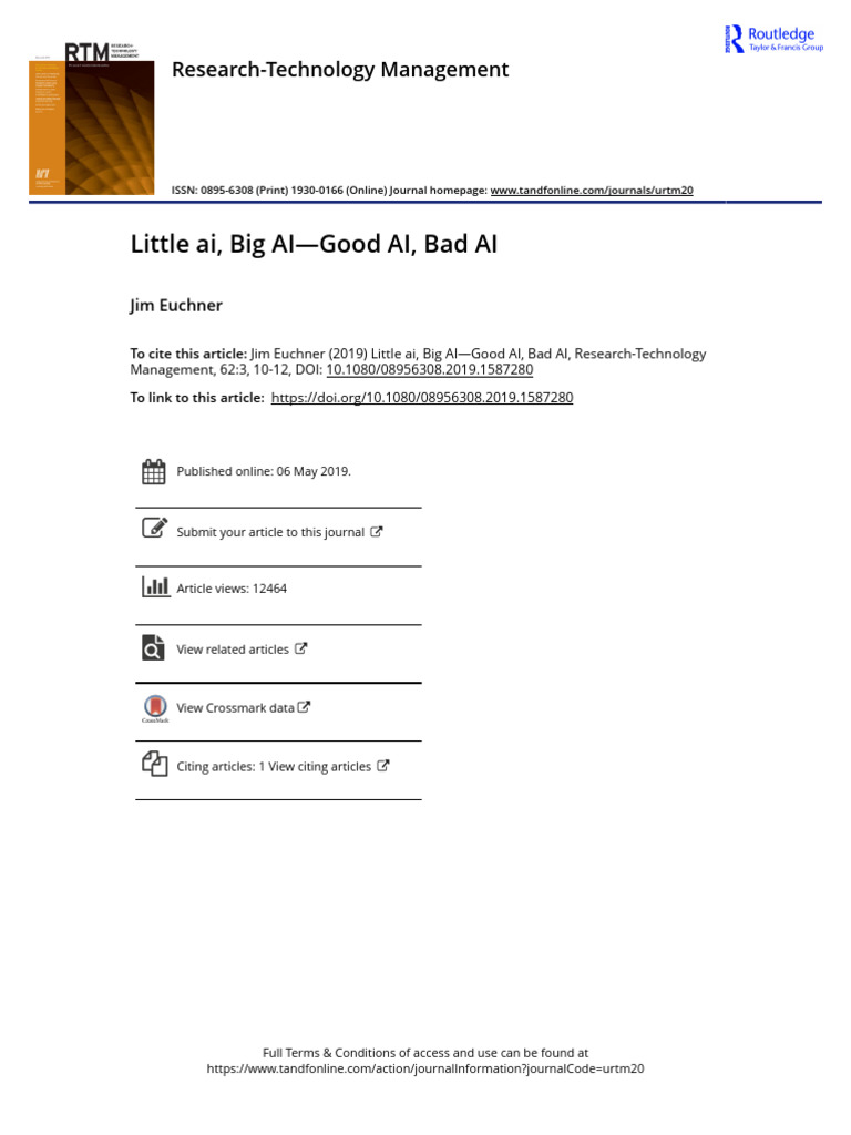Little Ai Big AI Good AI Bad AI | PDF | Artificial Intelligence ...