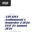 Civ3701 Assignment 1 Semester 2 2025 Memo | PDF | Judiciaries | Civil Law (Legal System)