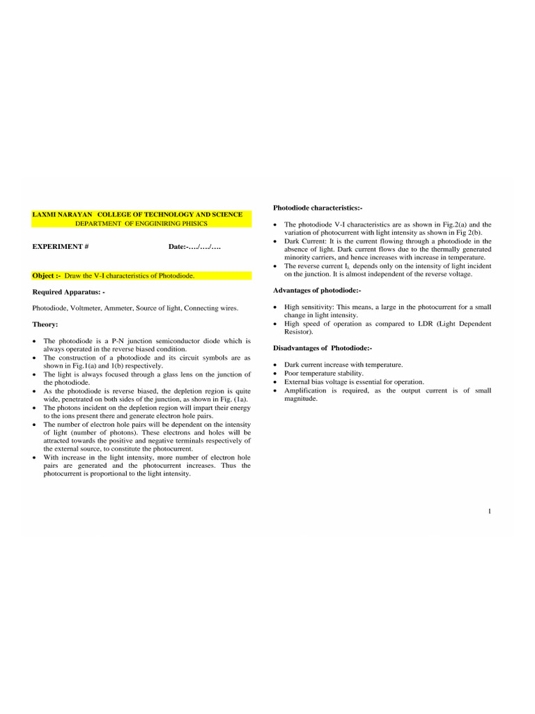 Physics Practicals | PDF