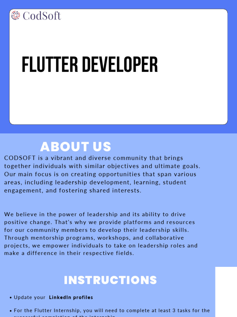 Flutter | PDF | Mobile App | User Interface