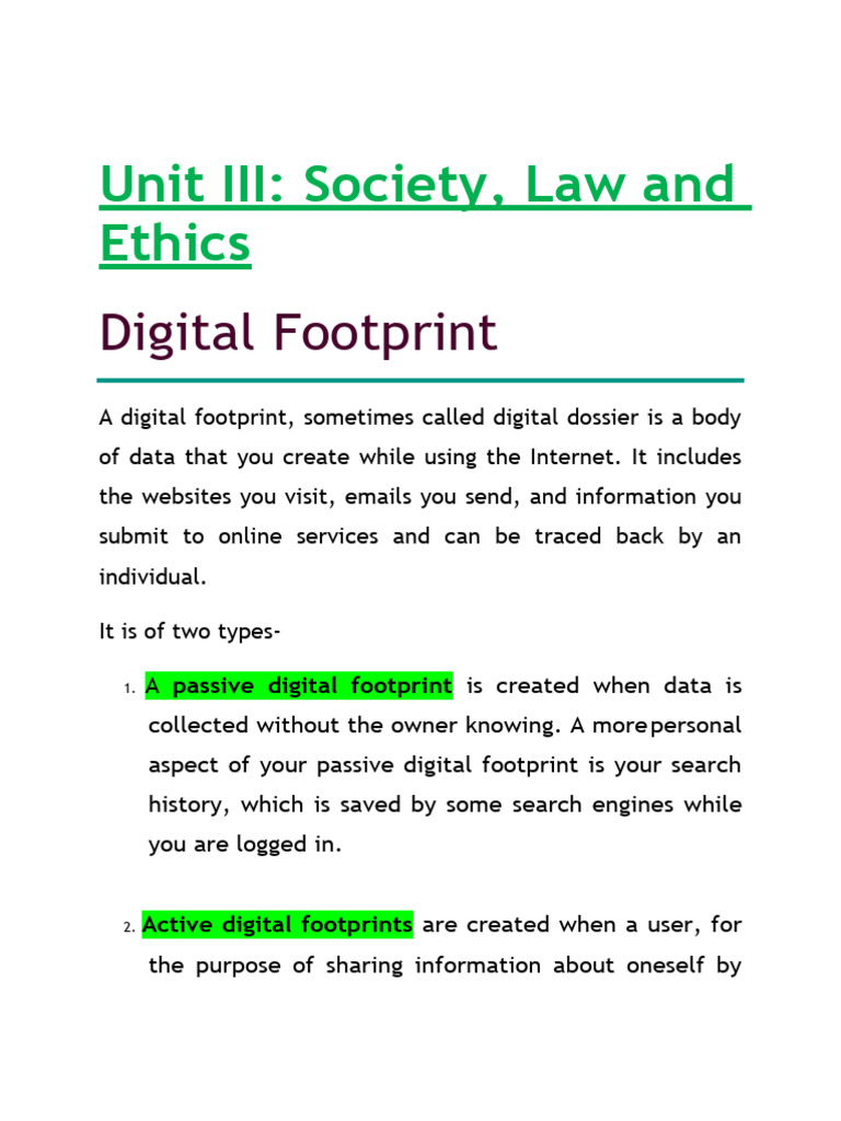 Unit 3 - Society Laws and Ethics | PDF | Malware | Electronic Waste