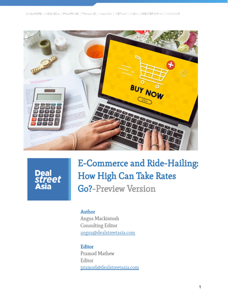 Southeast Asia E-Commerce & Ride-Hailing Take Rates Analysis | PDF | E ...