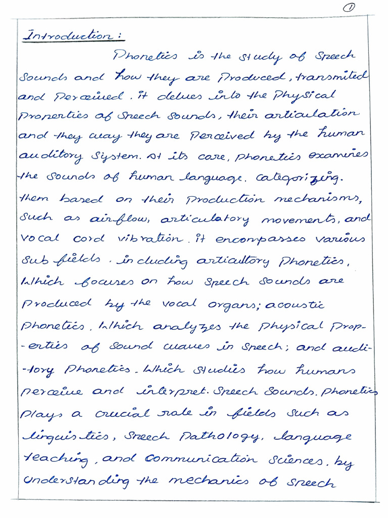 Phonetics Assignment Pdf