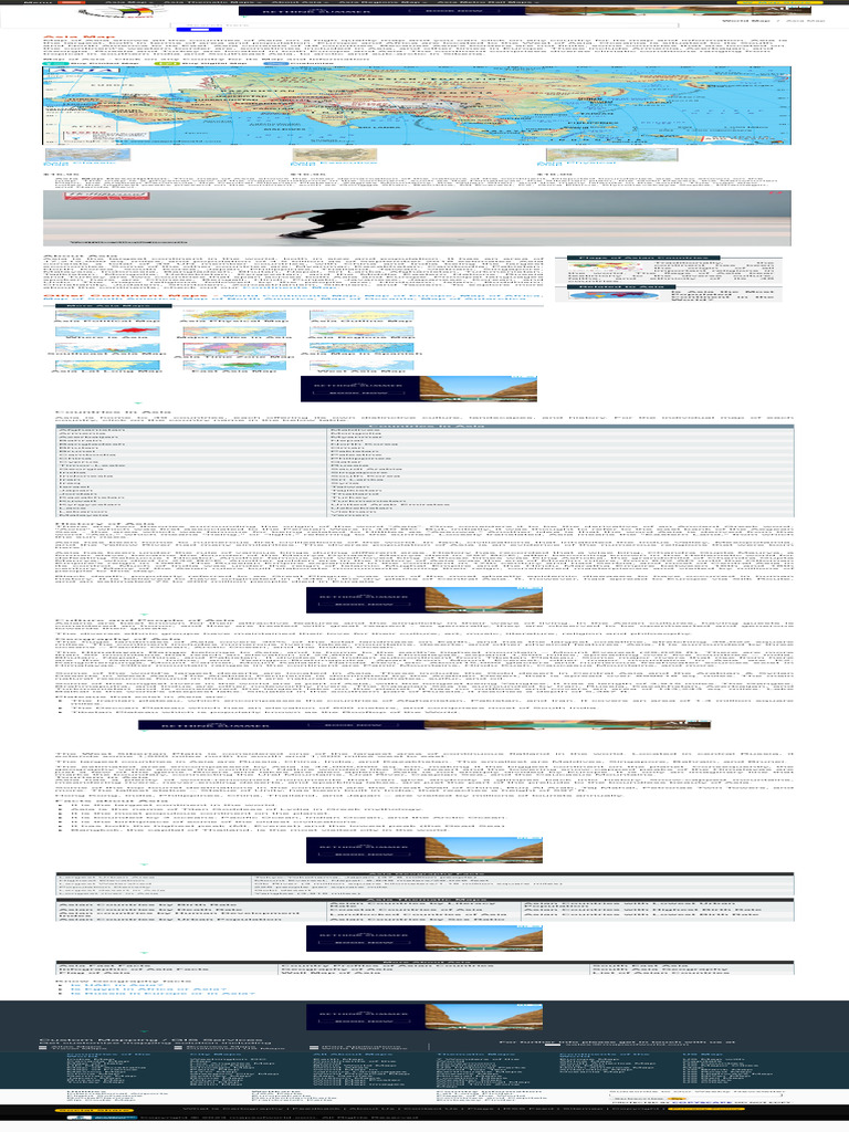 Map of Asia, Asia Map, Explore Asia's Countries and More | PDF | Asia ...