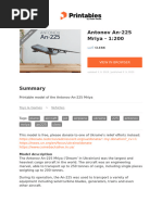 An-225 Paper Model Simplified | PDF