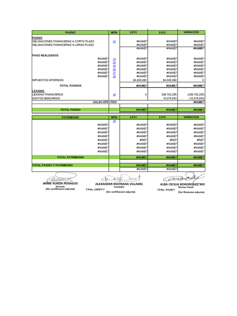 2018 Modelo Balances Pdf Business Hoja De Balance
