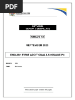 English Fal P3 GR12 Memo September 2023 | PDF | Essays | Vocabulary