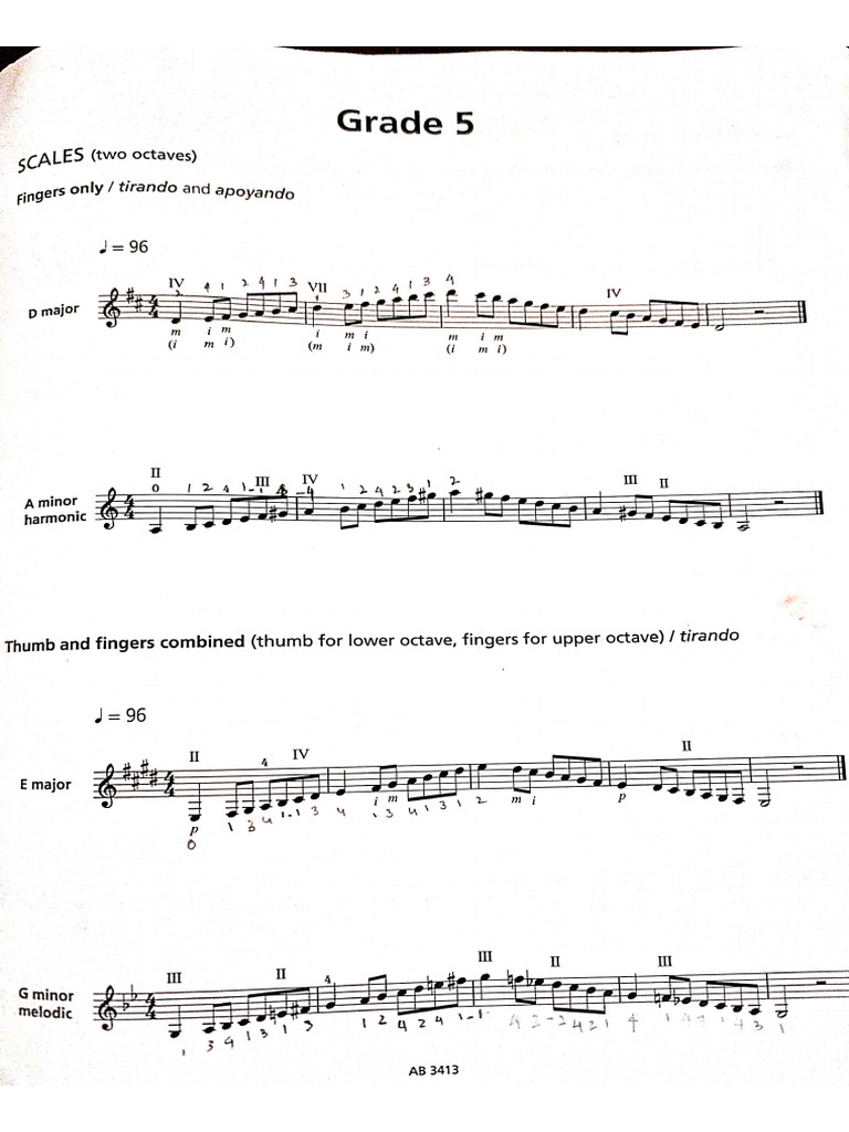 Scales Grade 1-5 | PDF