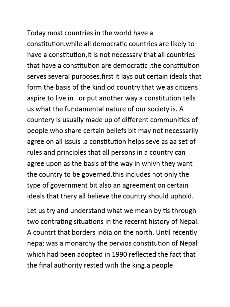 Understanding Constitutions | PDF