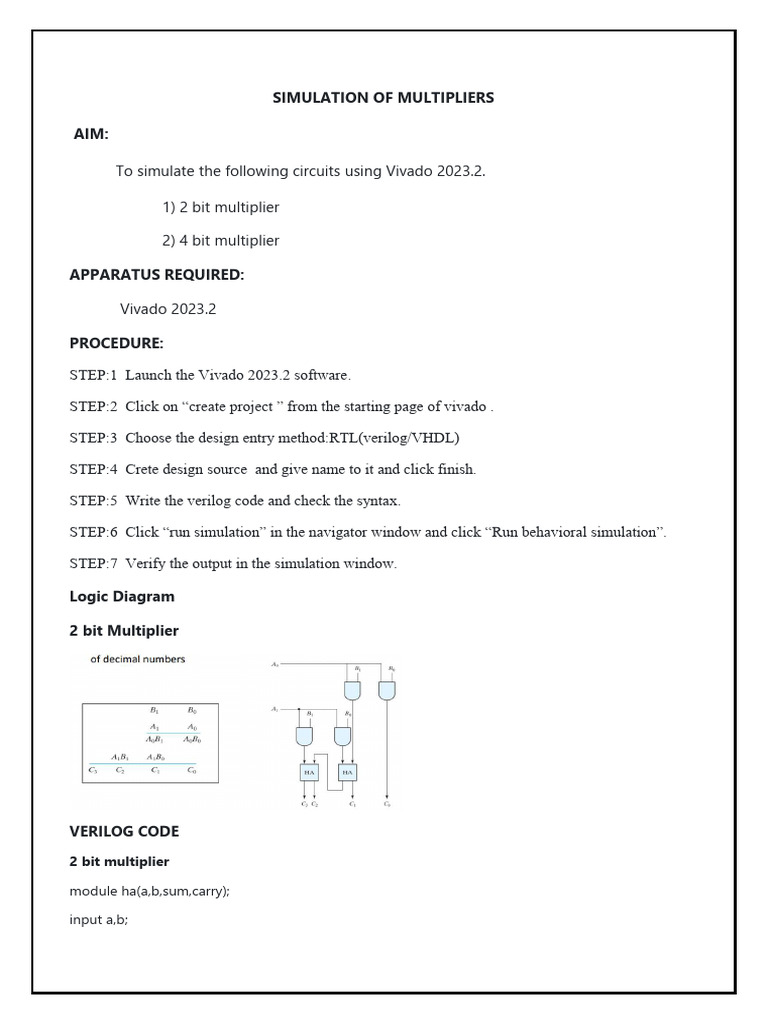 Vlsi Exp-3 Record PDF | PDF | Vhdl | Computer Engineering