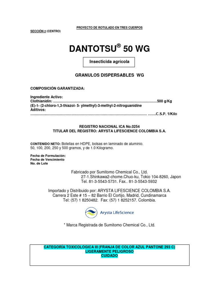 F.T. Dantotsu 50 WG | PDF | Agua | Residuos