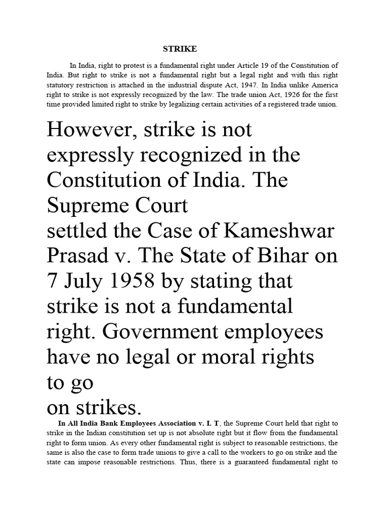 11- STRIKE, LOCK-OUT | PDF | Strike Action | Lockout (Industry)