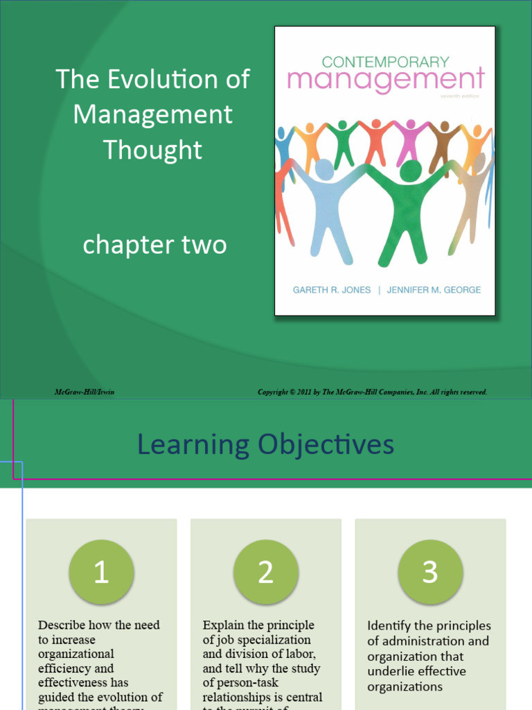 2 Chapter 2 - Evolution of Management | PDF | System | Division Of Labour