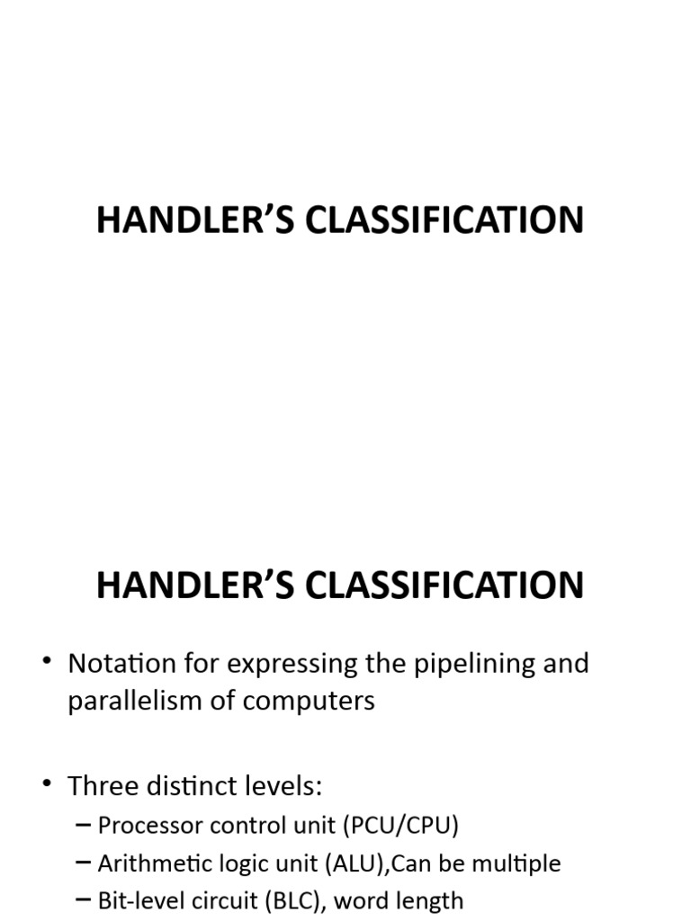 Handlers Classification | PDF | Teaching Methods & Materials | Technology & Engineering