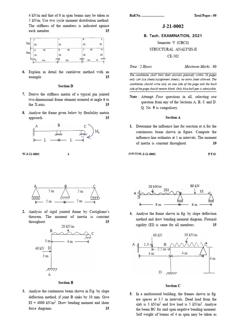 0002 (Ce 502) | PDF | Beam (Structure) | Bending