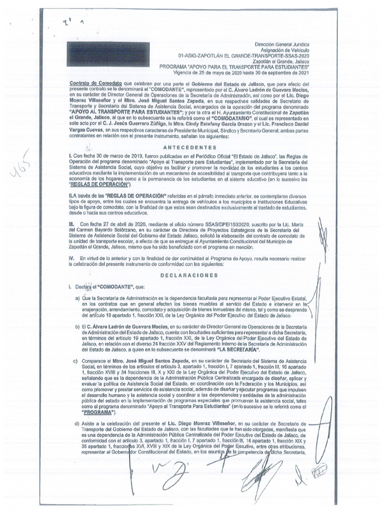 Comodato Camion 465 | PDF