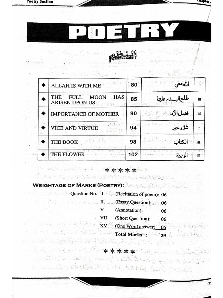 ARABIC Poetry | PDF