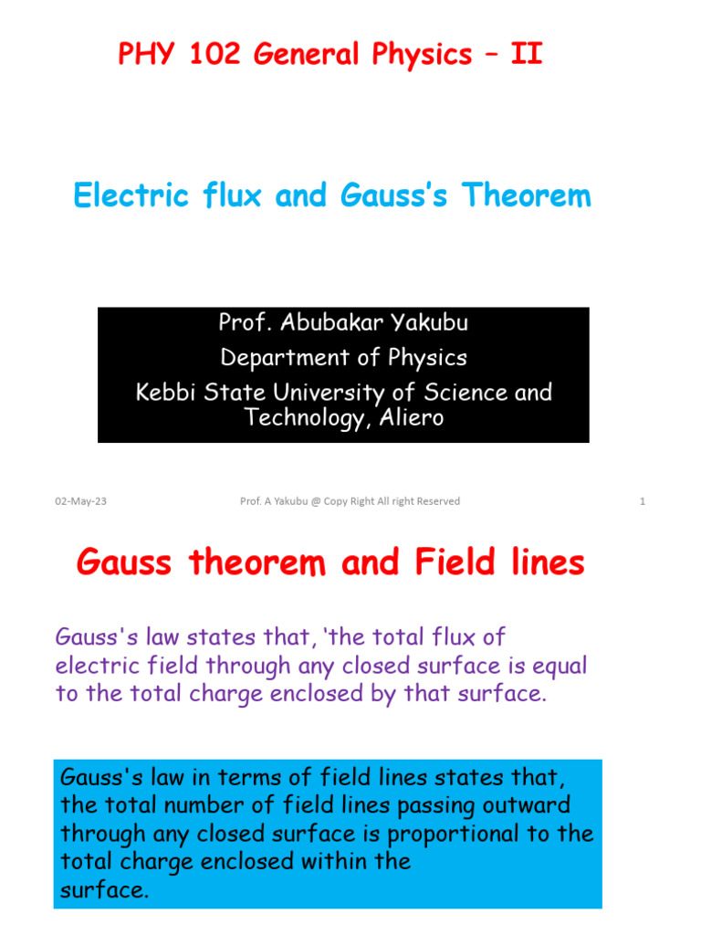Part 2 | PDF | Flux | Sphere