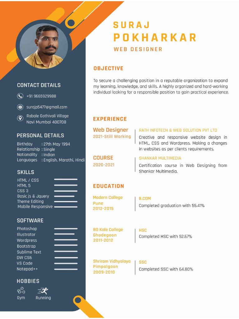 Suraj CV | PDF