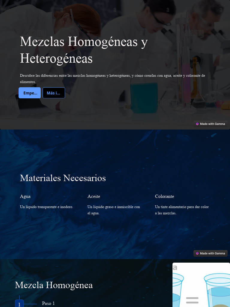 Mezclas Homogeneas y Heterogeneas | PDF | Cocina, comidas y vino