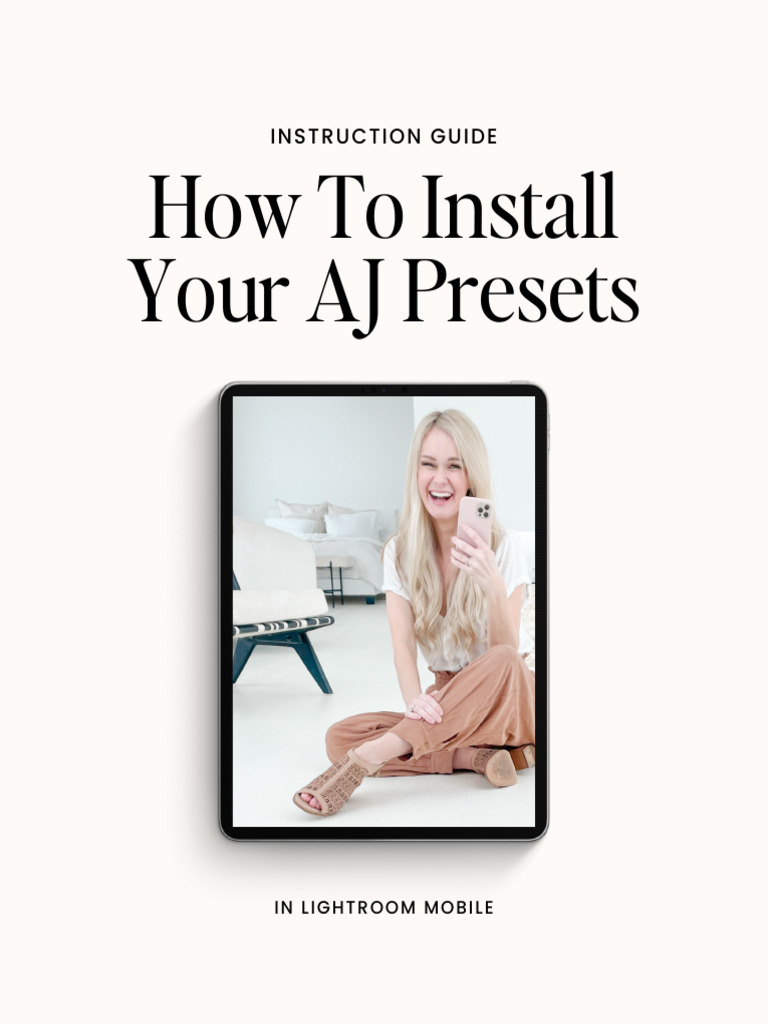 AJ Mobile Preset Instruction Guide | PDF | Computer File | Zip (File Format)