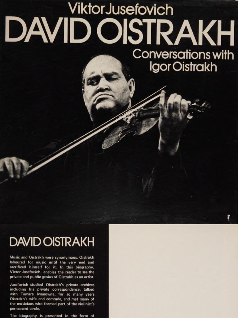 David Oistrakh_ conversations with Igor Oistrakh -- I︠U︡zefovich, Viktor; Oistrakh, Igor, 1931 ...