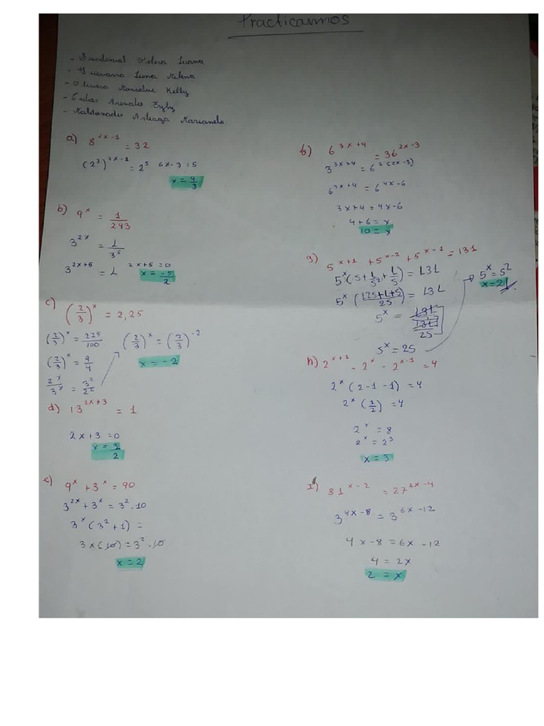 Mate Ejercicios | PDF