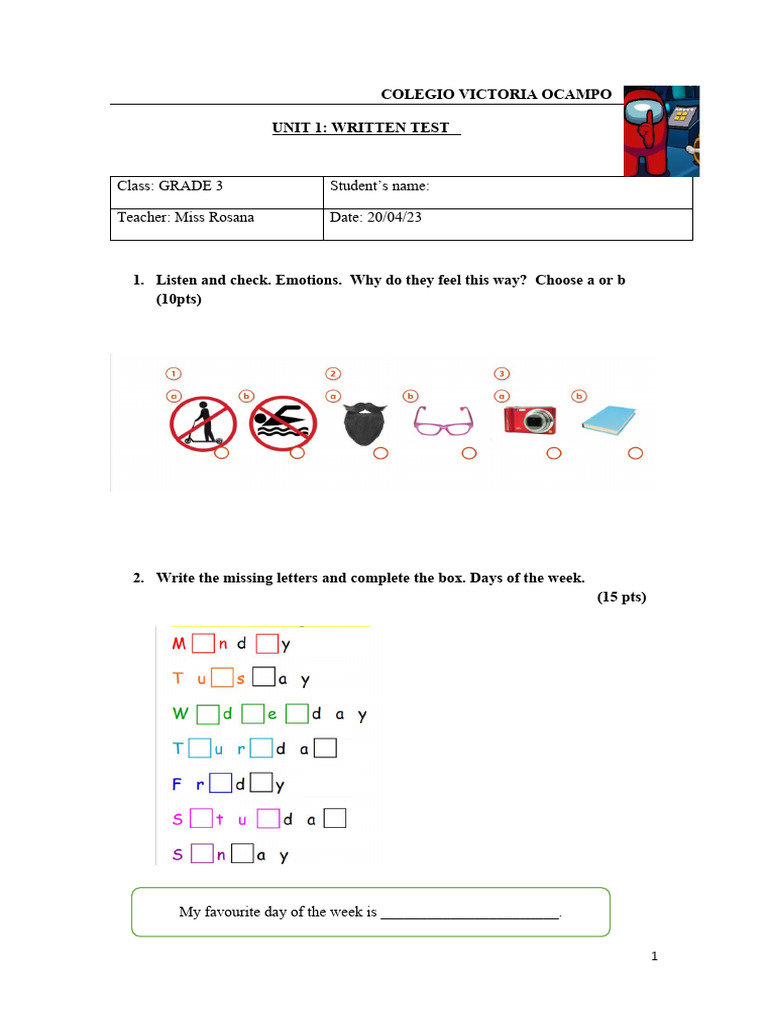 Unit 1 - 3B | PDF | Language Arts & Discipline