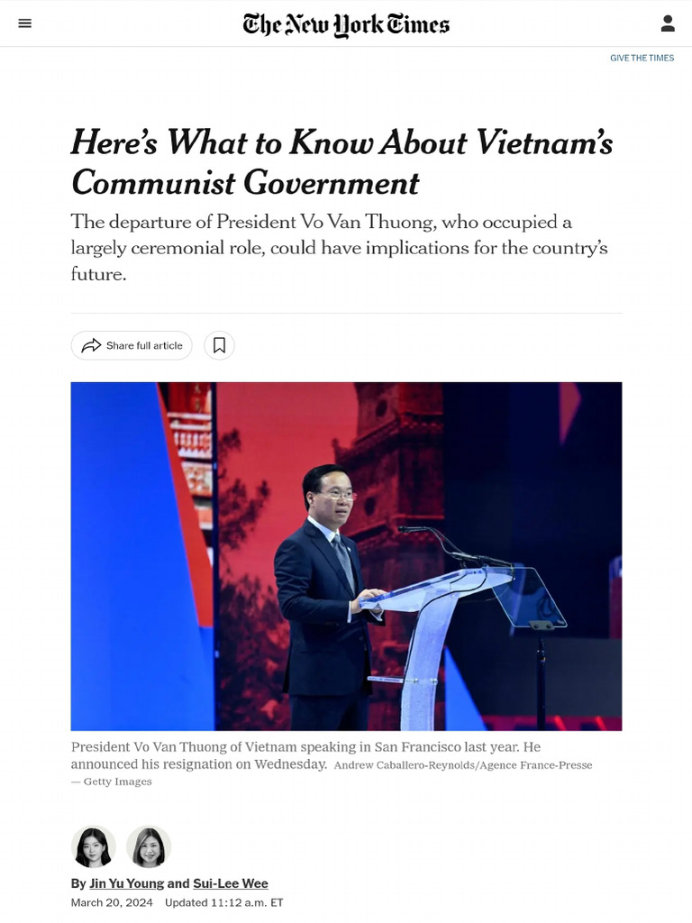 Here's What To Know About Vietnam's Communist Government | PDF