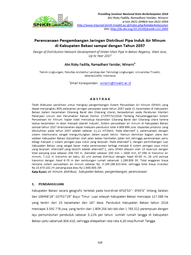 Perencanaan Pengembangan Jaringan Distri | PDF