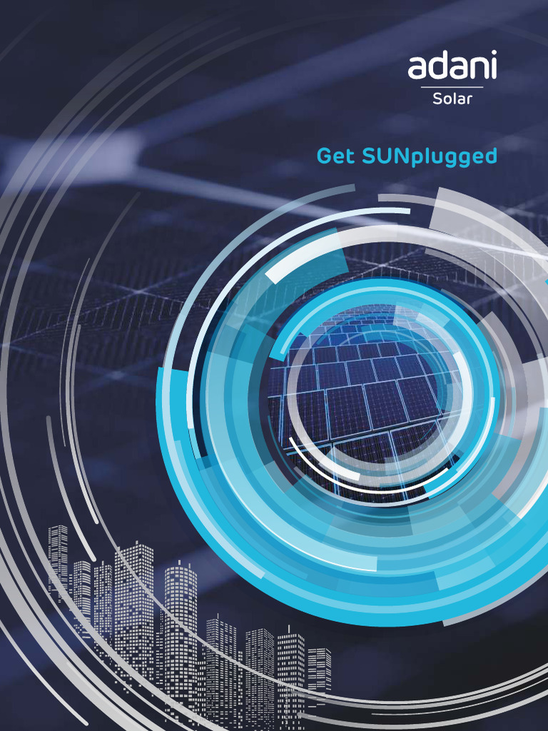 Adani Solar Corporate Brochure With Datasheets | PDF | Fuse (Electrical ...