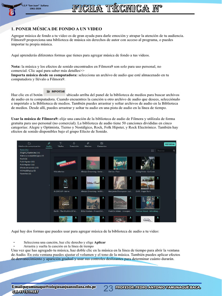 Semana 8 Editor de Video Filmora | PDF | Software