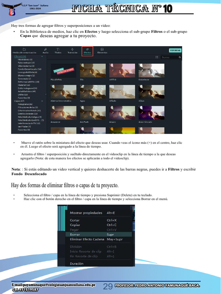 Uso de Filtros en Filmora | PDF | Software