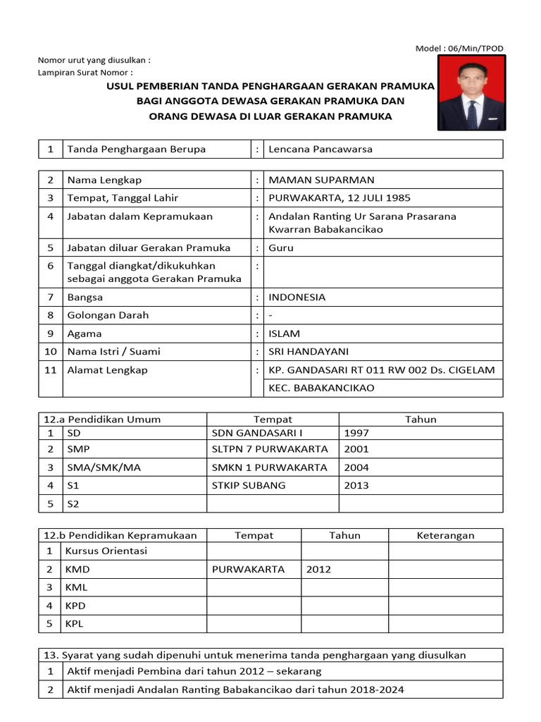 Maman Suparman, S.PD | PDF