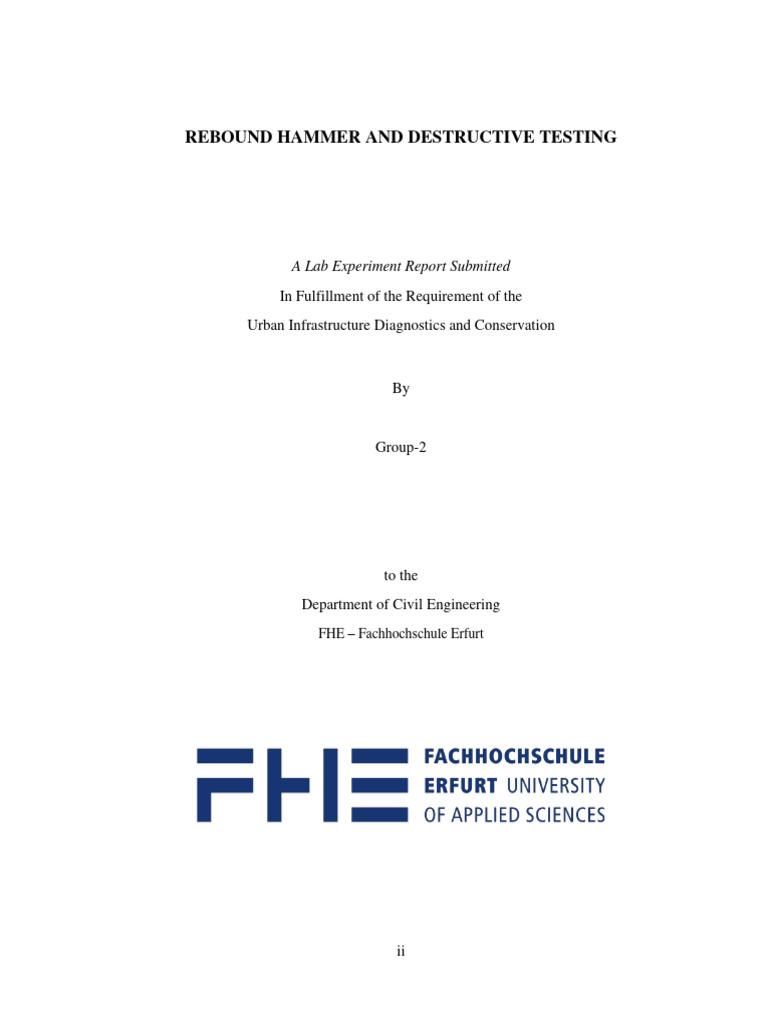 Rebound Hammer Testing in Concrete Analysis | PDF | Strength Of ...
