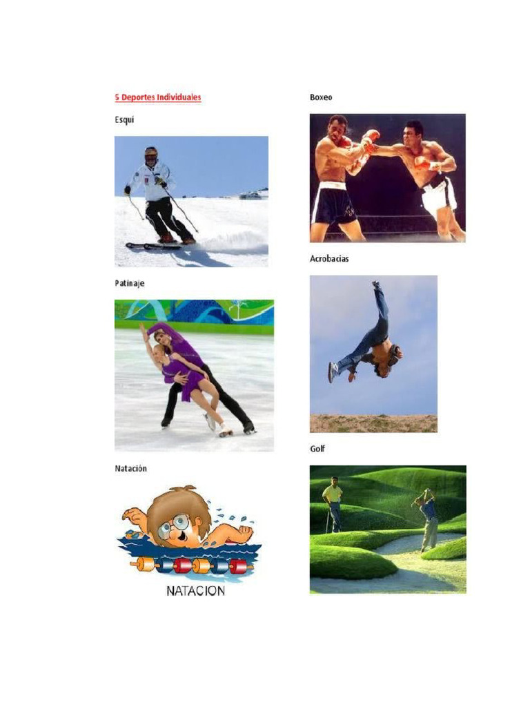 Deporte Individual | PDF