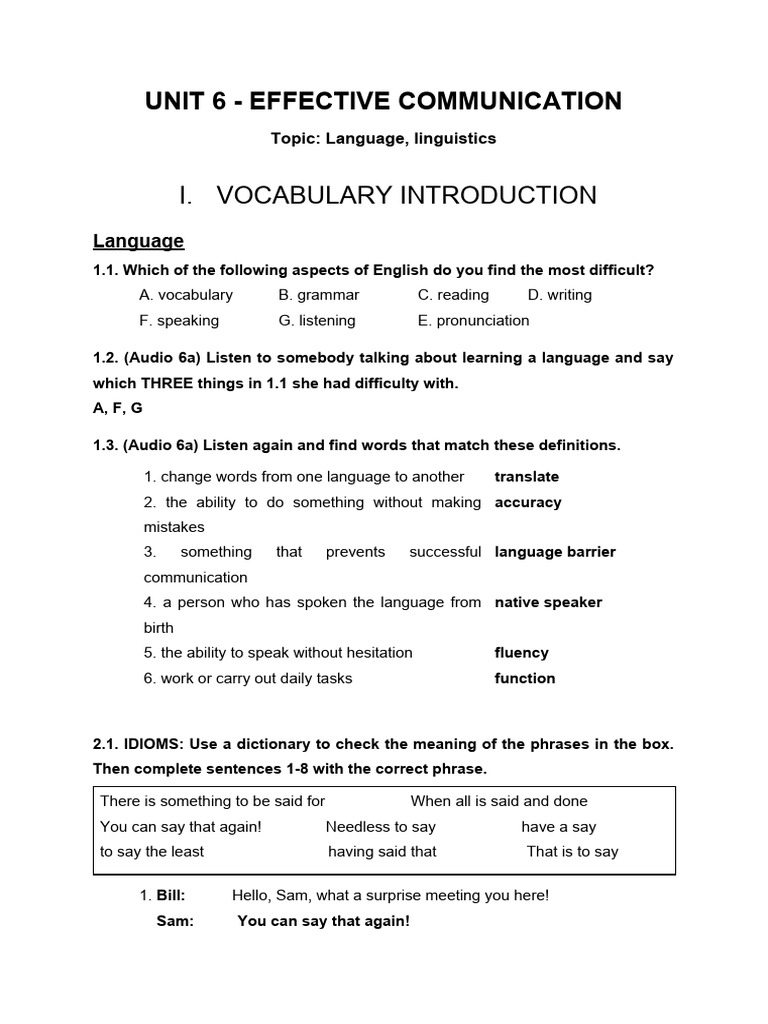 Unit 6 ﾄ静 P ﾃ Pdf Sign Language English Language