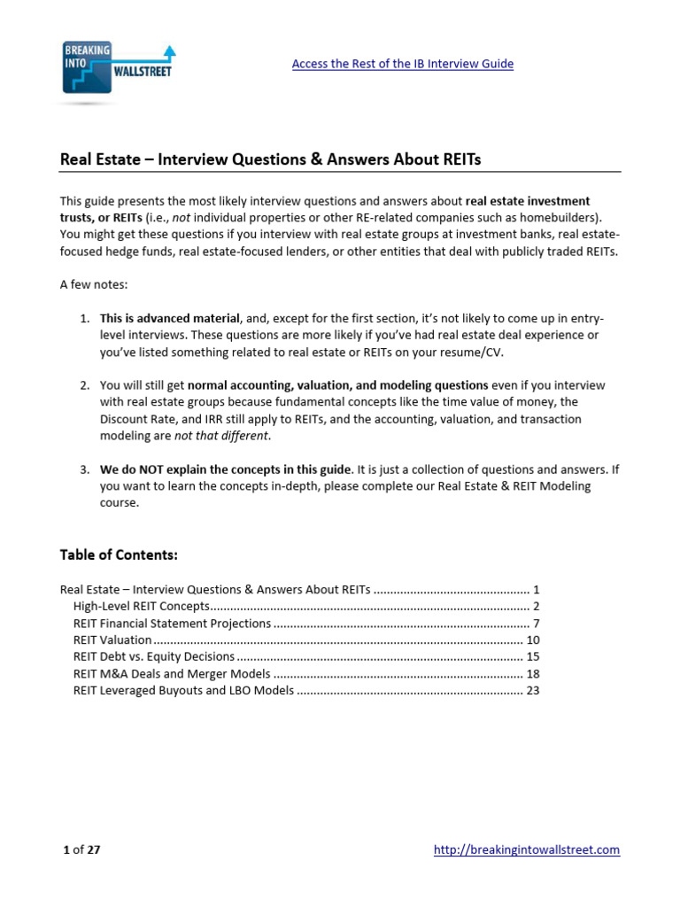IBIG 04 08 REIT Questions Answers | PDF | Real Estate Investment Trust ...