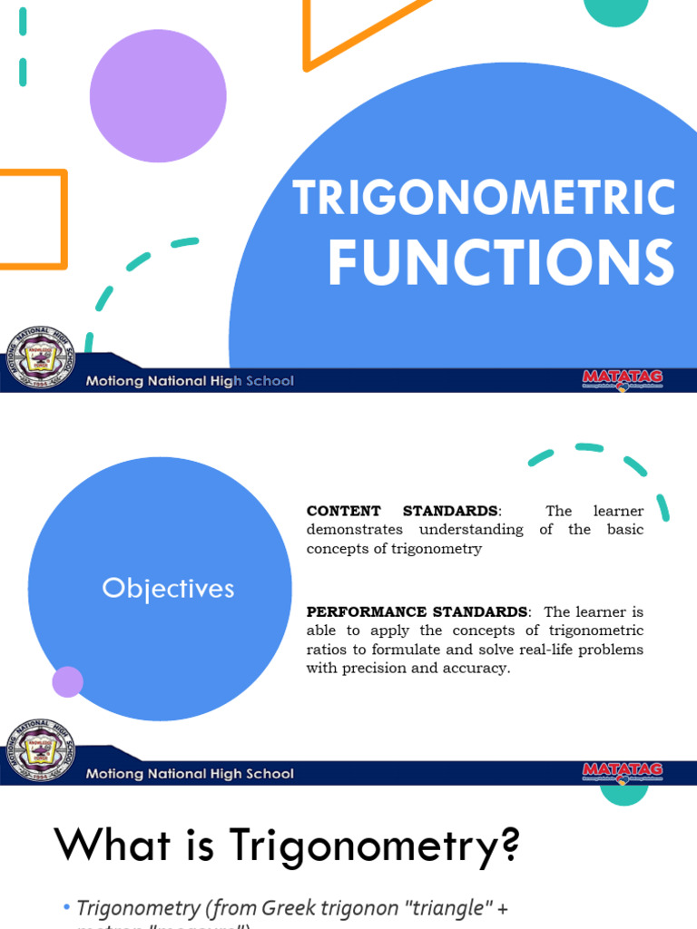 1 Trigonometric-Functions | PDF | Trigonometric Functions | Trigonometry