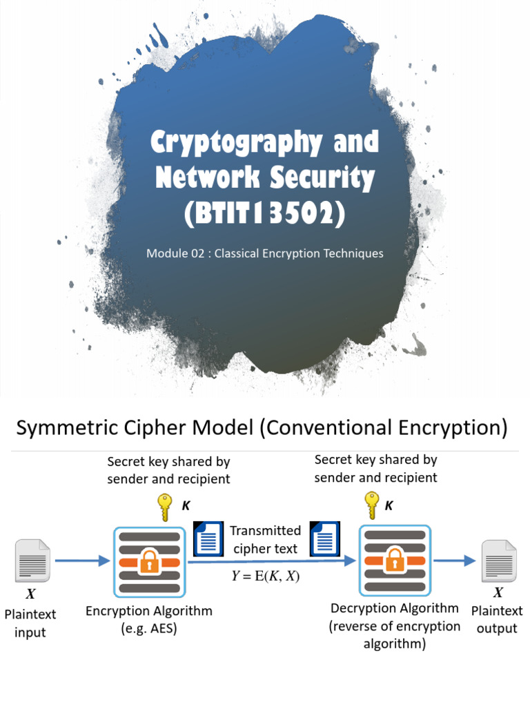 CNS Module 02 | PDF | Cryptography | Cryptanalysis