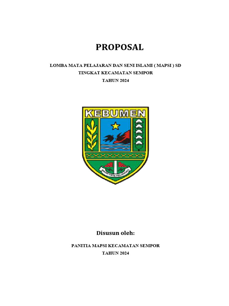 Proposal Mapsi 2024 | PDF