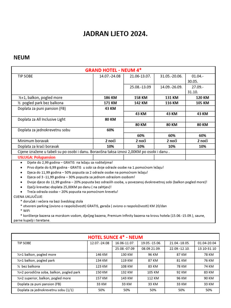 Jadran Ljeto 2024 | PDF