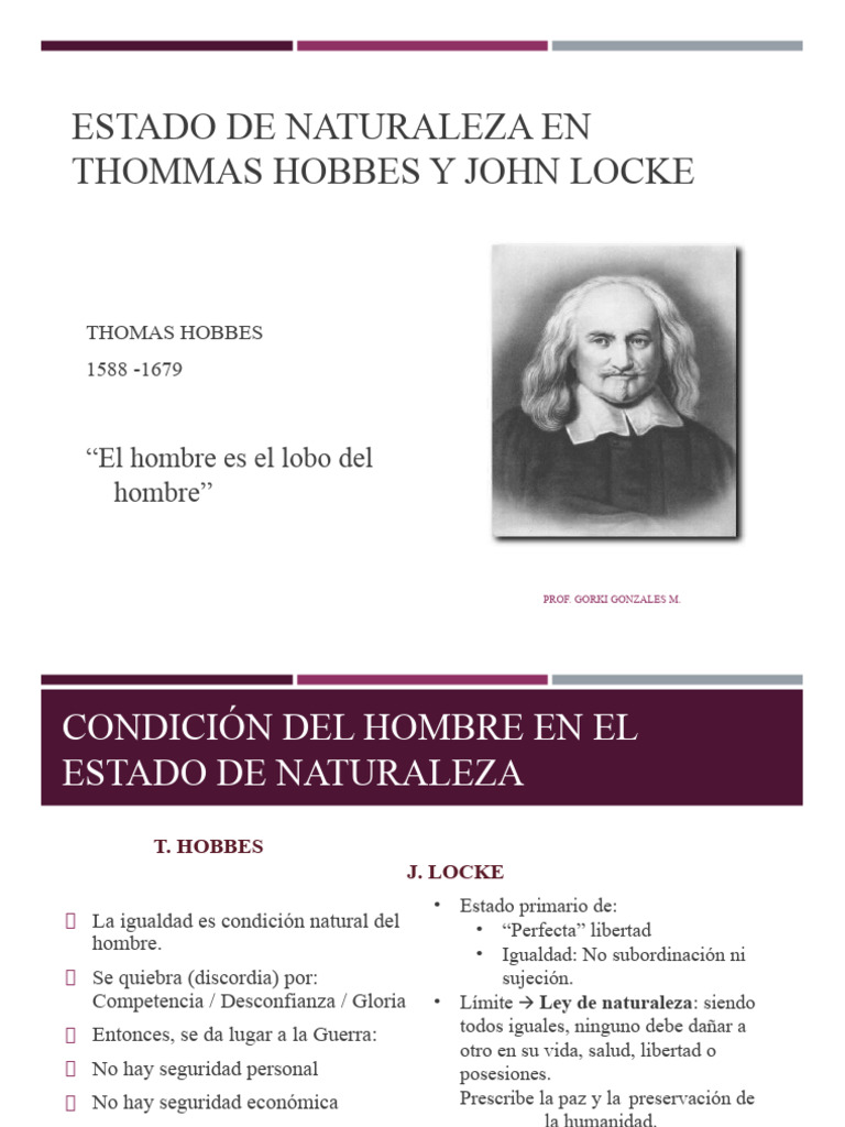 Hobbes y Locke: Estado de Naturaleza | PDF | Política | Ciencias sociales