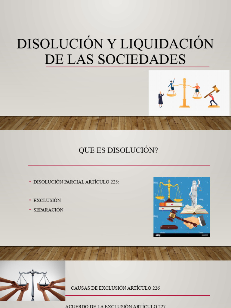 Disolución y Liquidación de Las Sociedades | PDF