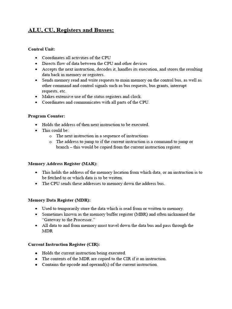 CPU Architecture Essentials | PDF | Central Processing Unit | Computer ...